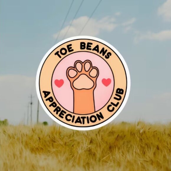 Other | New Toe Beans Appreciation Club Sticker Large | Poshmark